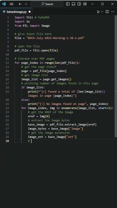How to Extract Images from a PDF using Python | Step-by-Step Guide - YouTube