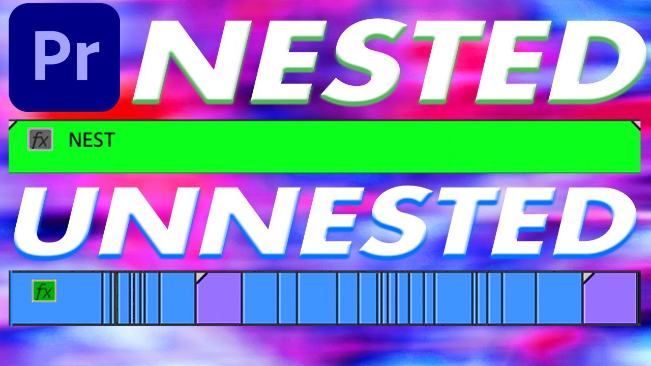 How To NEST & UNNEST a Sequence in Premiere Pro - YouTube