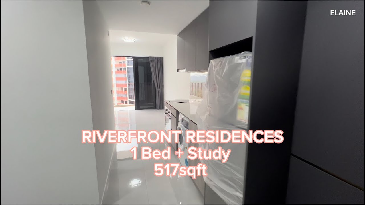 Riverfront Residences 1 bedroom + Study 517sqft - YouTube
