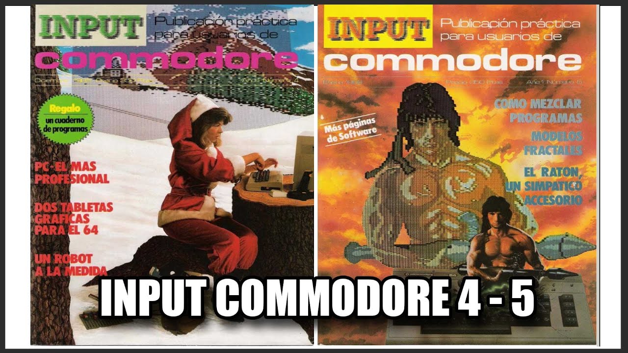 INPUT COMMODORE NUMEROS 4 Y 5 - YouTube