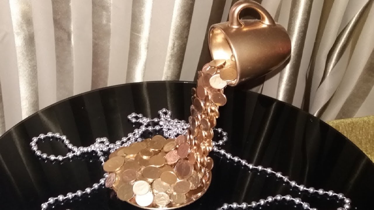 ЧАША ИЗОБИЛИЯ / FLYING TEA CUP WITH GOLD COINS - YouTube
