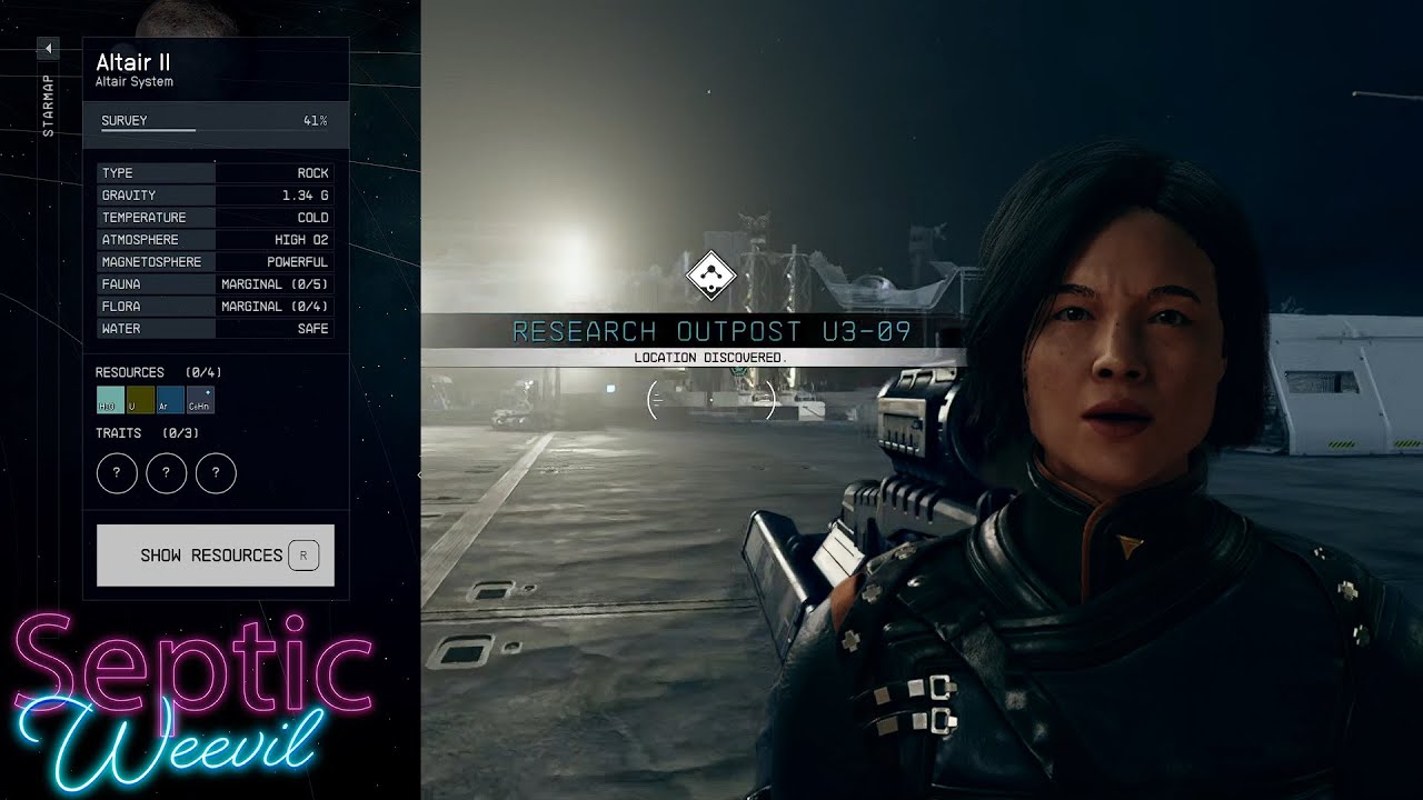 Starfield - Research Outpost U3-09 On Altair II - YouTube