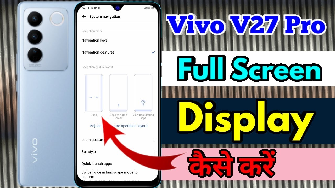 how to full screen display in vivo v27 pro | vivo v27 pro full screen ...