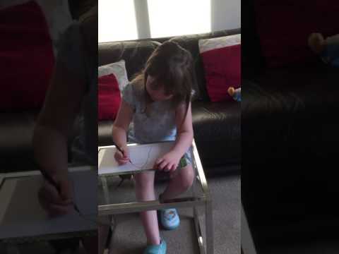 Olivia Fart draws a castle