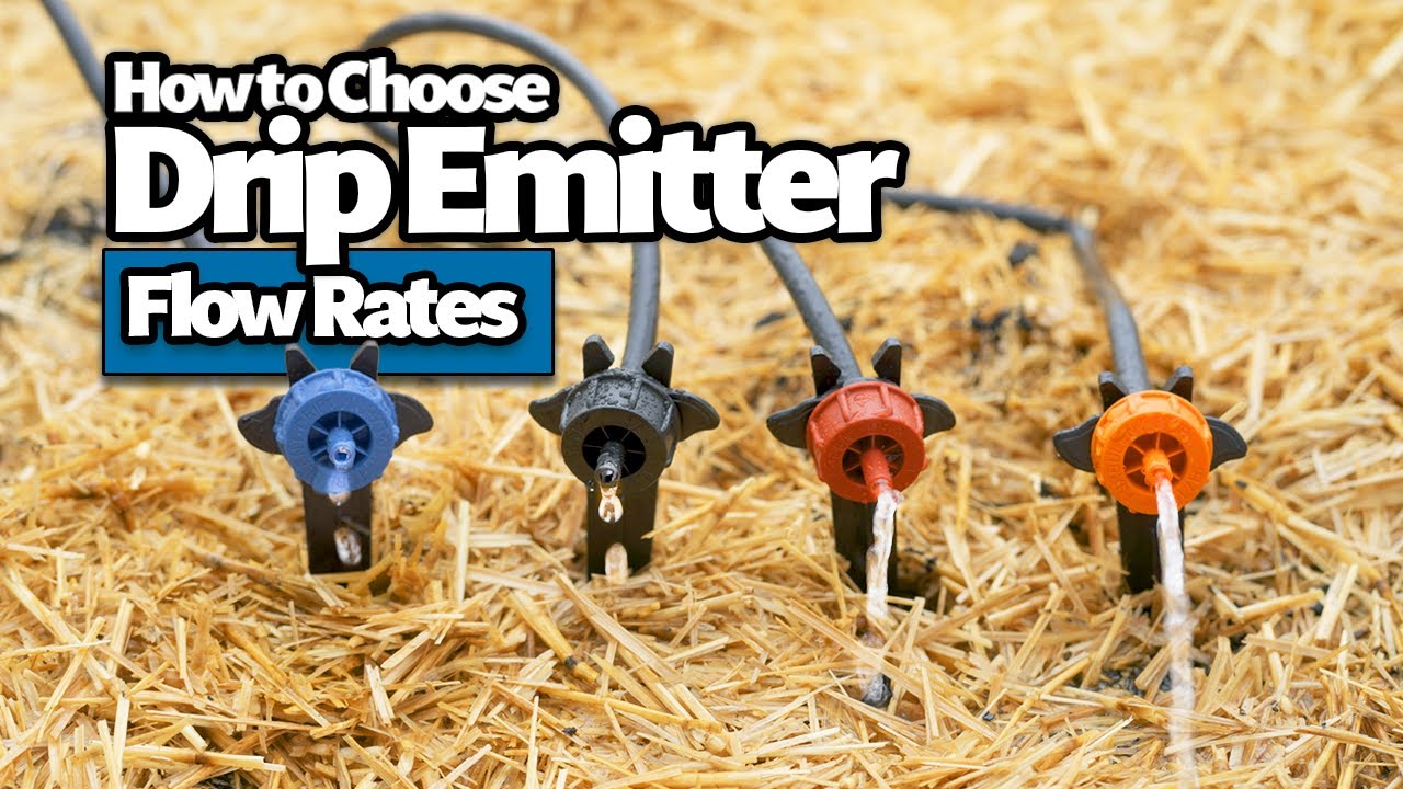 How to Choose the Right Drip Emitter Flow Rate - YouTube