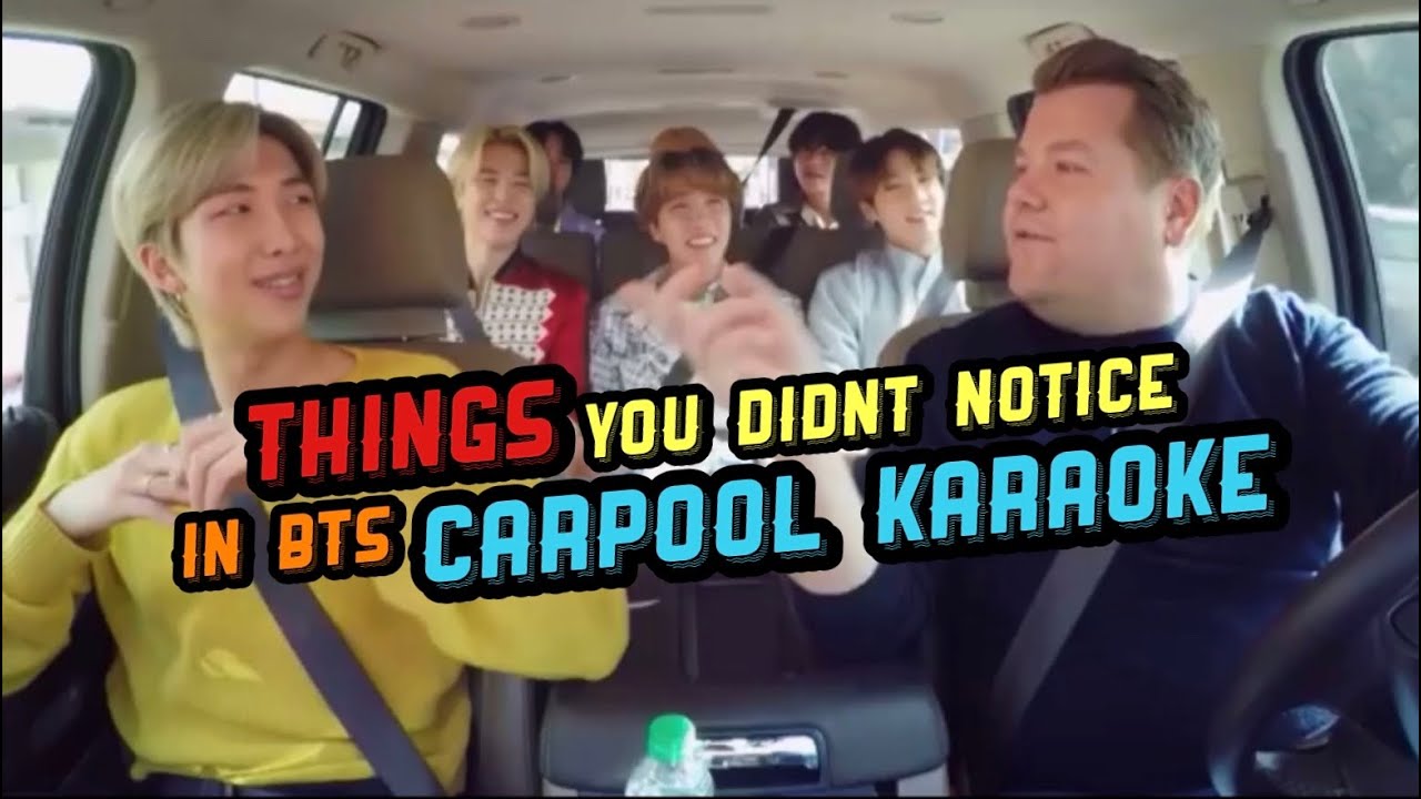 Things you didn’t notice in BTS Carpool Karaoke & Funny Moments - YouTube