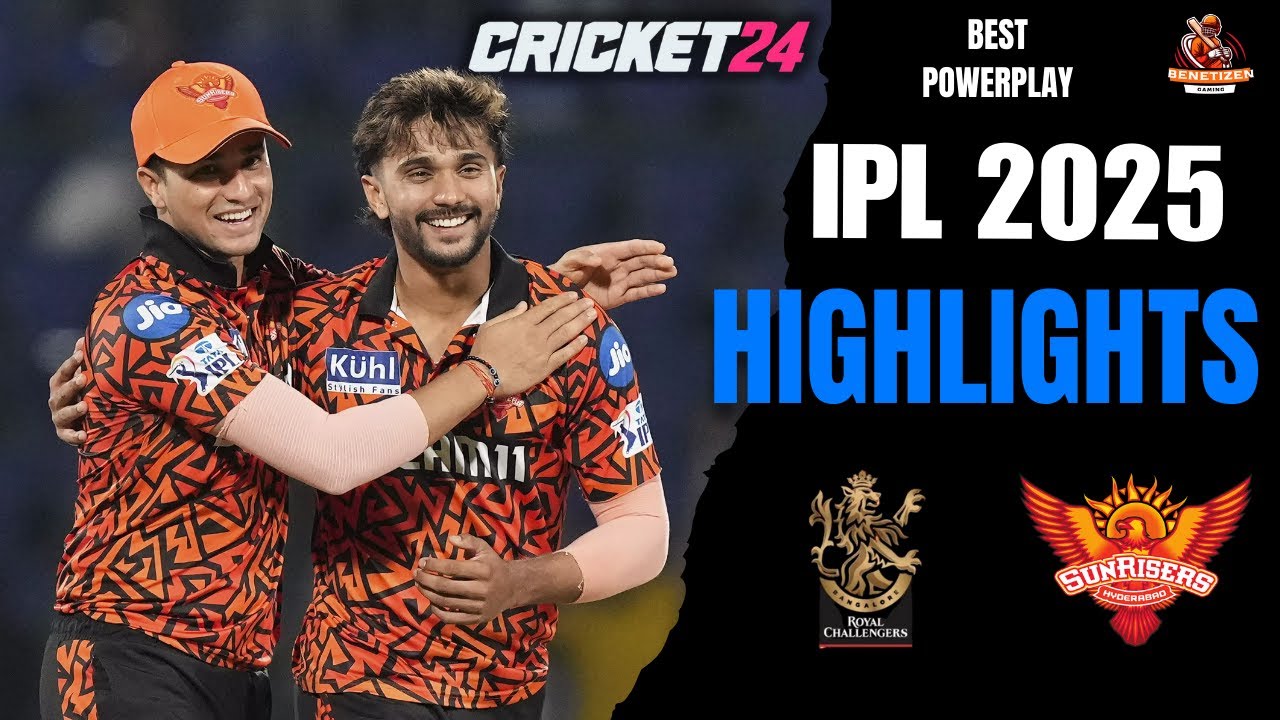 Royal Challengers Bengaluru VS Sunrisers Hyderabad | Match - 65 | IPL 2025 - YouTube