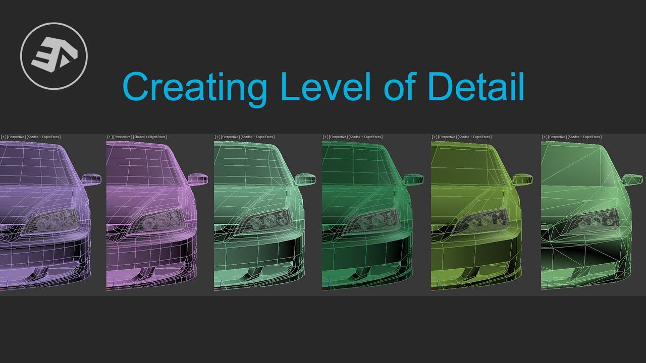 3ds Max - Creating vehicle level of detail [Tutorial] - YouTube