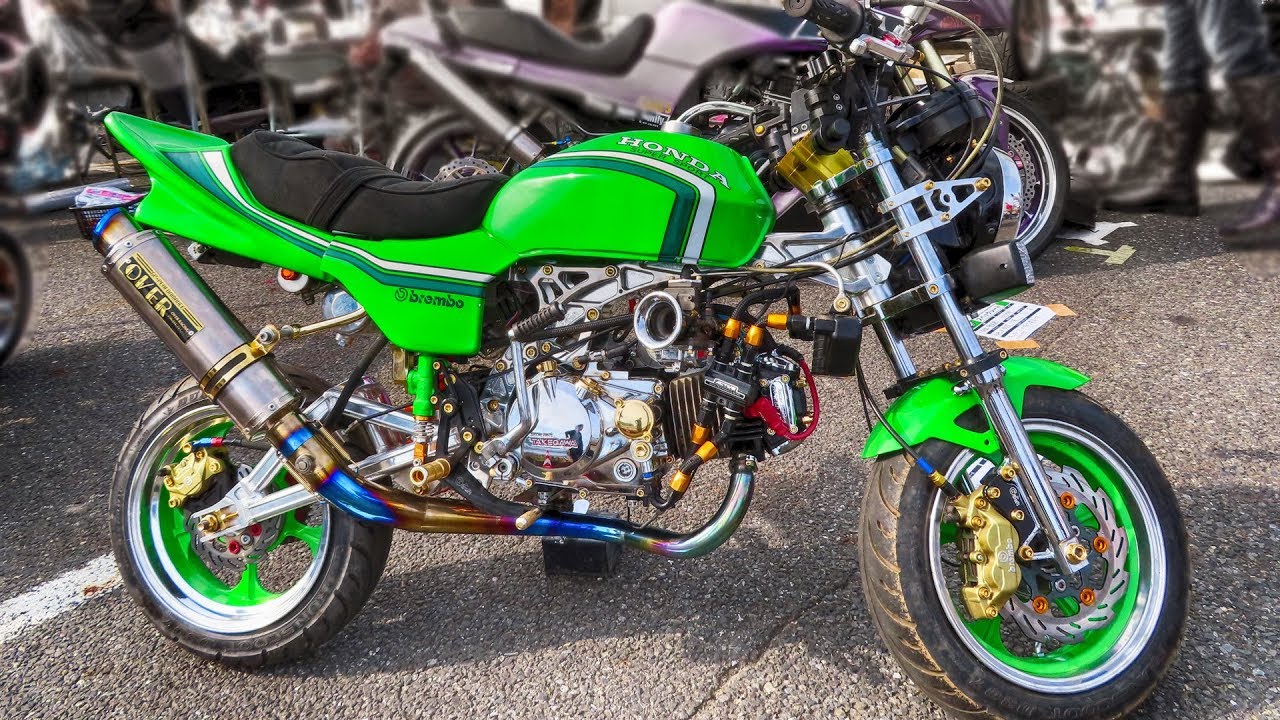 HONDA MONKEY MINI CBX400F Custom Bike - YouTube