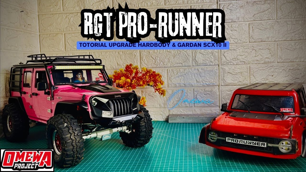 Tutorial Upgrade RGT Pro Runner EX86130 ganti Hardbody Rubicon by ...
