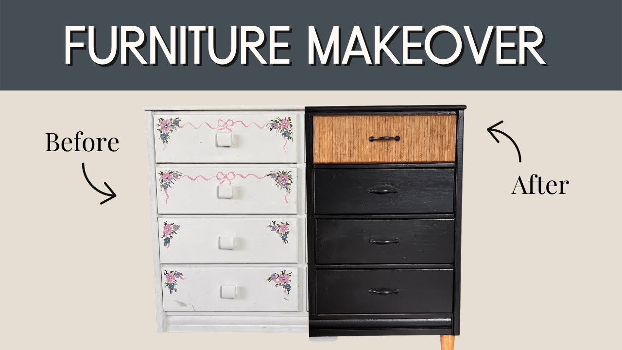DIY Dresser Makeover With Slatted Wood Drawers - YouTube