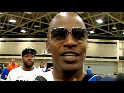 Texas native Jamie Foxx talks about his love for Mavs during team's ...