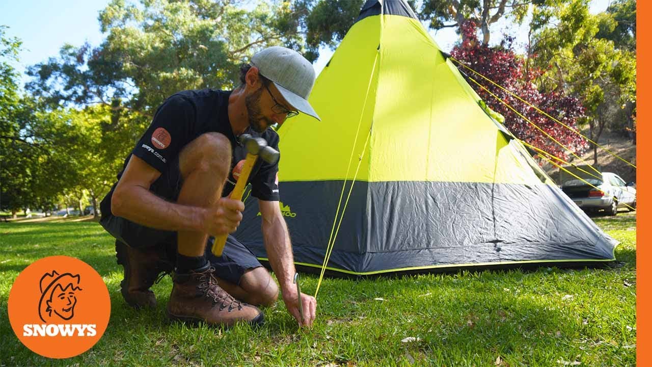 Oztent Malamoo Teepee 6 Tent - How to setup & pack away - YouTube