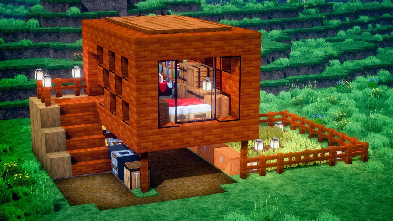 Minecraft | How To Build A Tiny House - YouTube