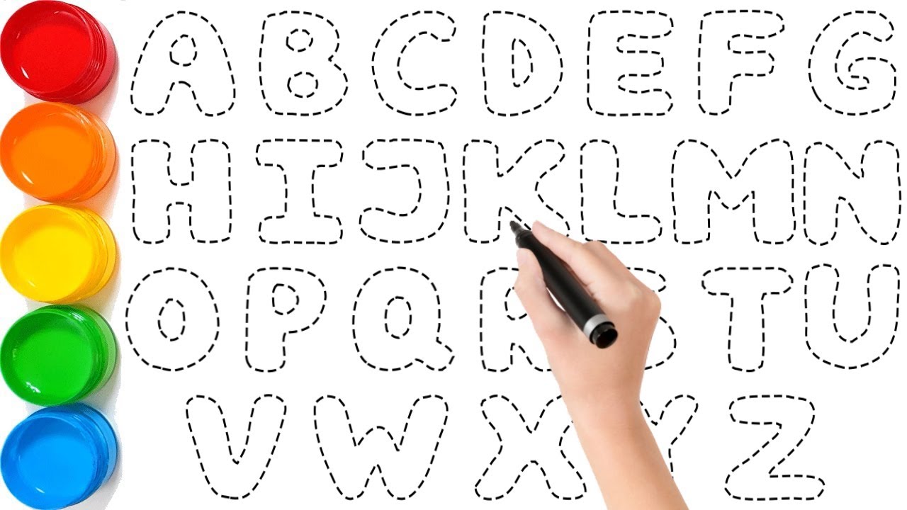 Let's Learn How to Draw and Paint Alphabet A to Z for Children Easy ...