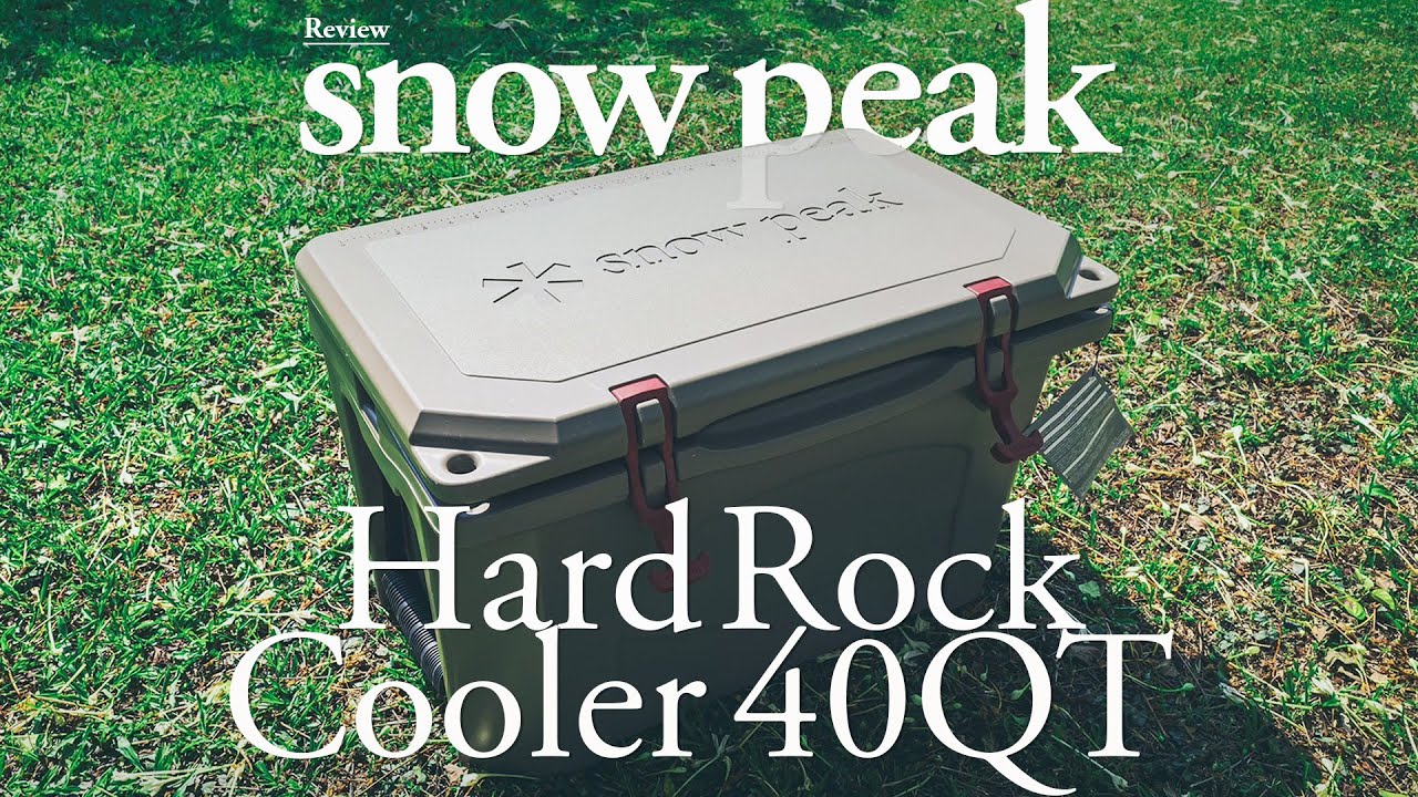 Snow Peak Hard Rock Cooler 40QT (Show Product) 4K - YouTube