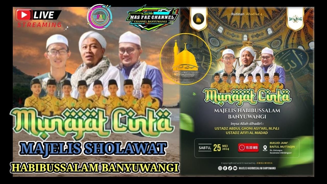 LIVE📡MUNAJAT CINTA BERSAMA USTAD AFIFI AL MADAD & USTAD ABDUL GHONI ...
