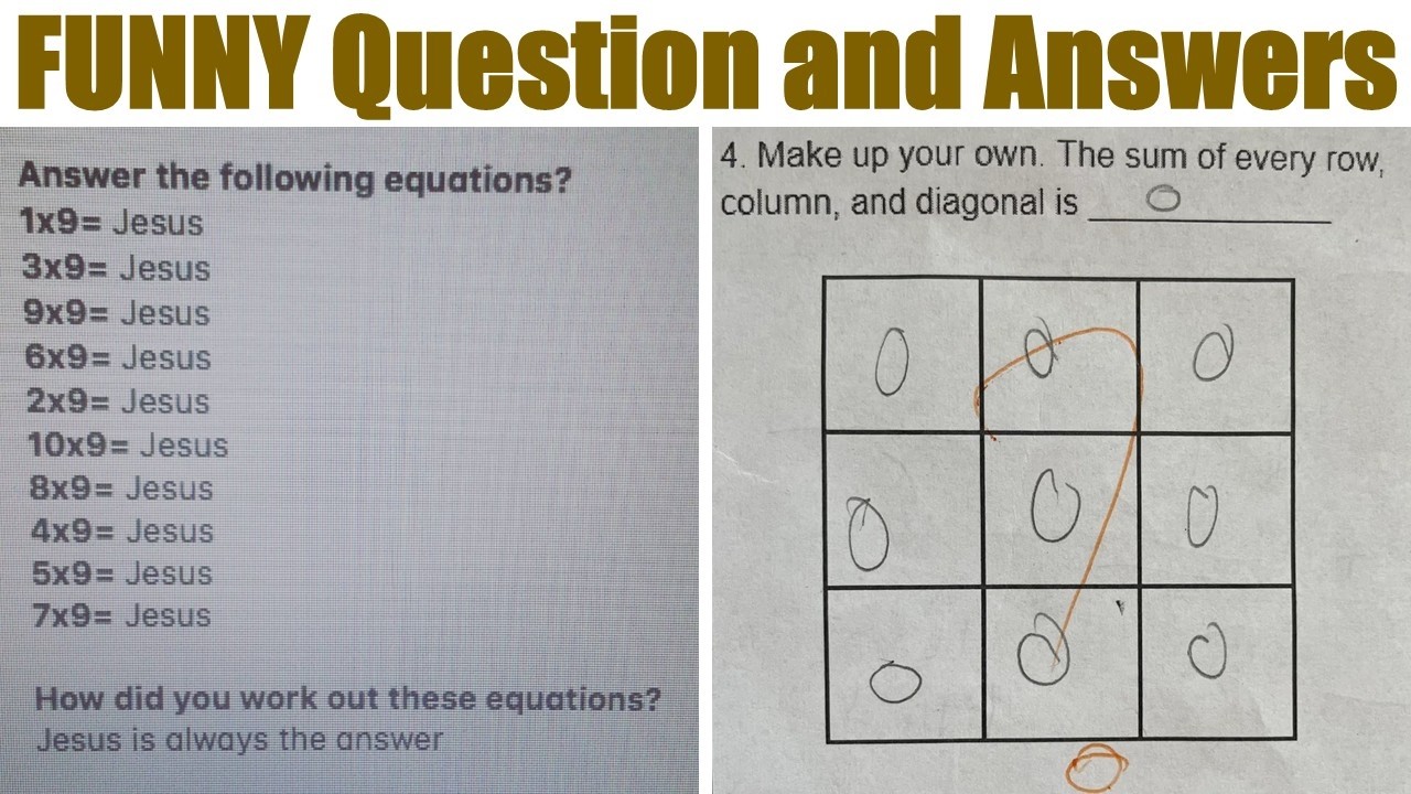 Funny Question And Answer Examples That Let You See How People Think ...