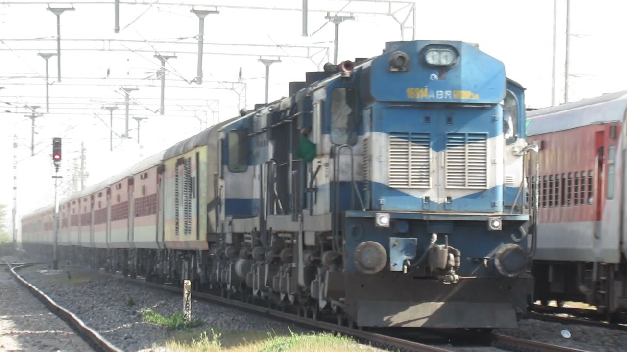 COVID - 19 Twin ABR WDM 3A hauled AF ADI crossing VTA WDM 3D BDTS BGKT ...
