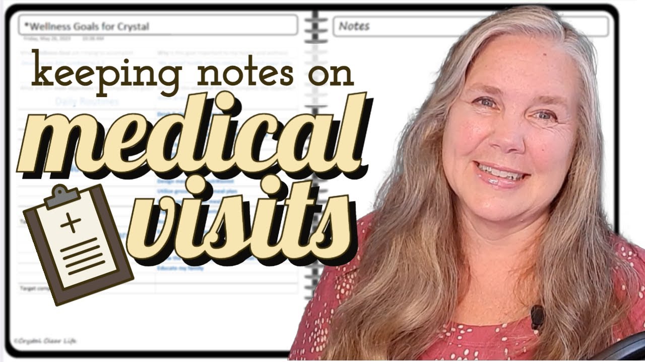 Medical visit notetaking page for OneNote Medical notebook - YouTube