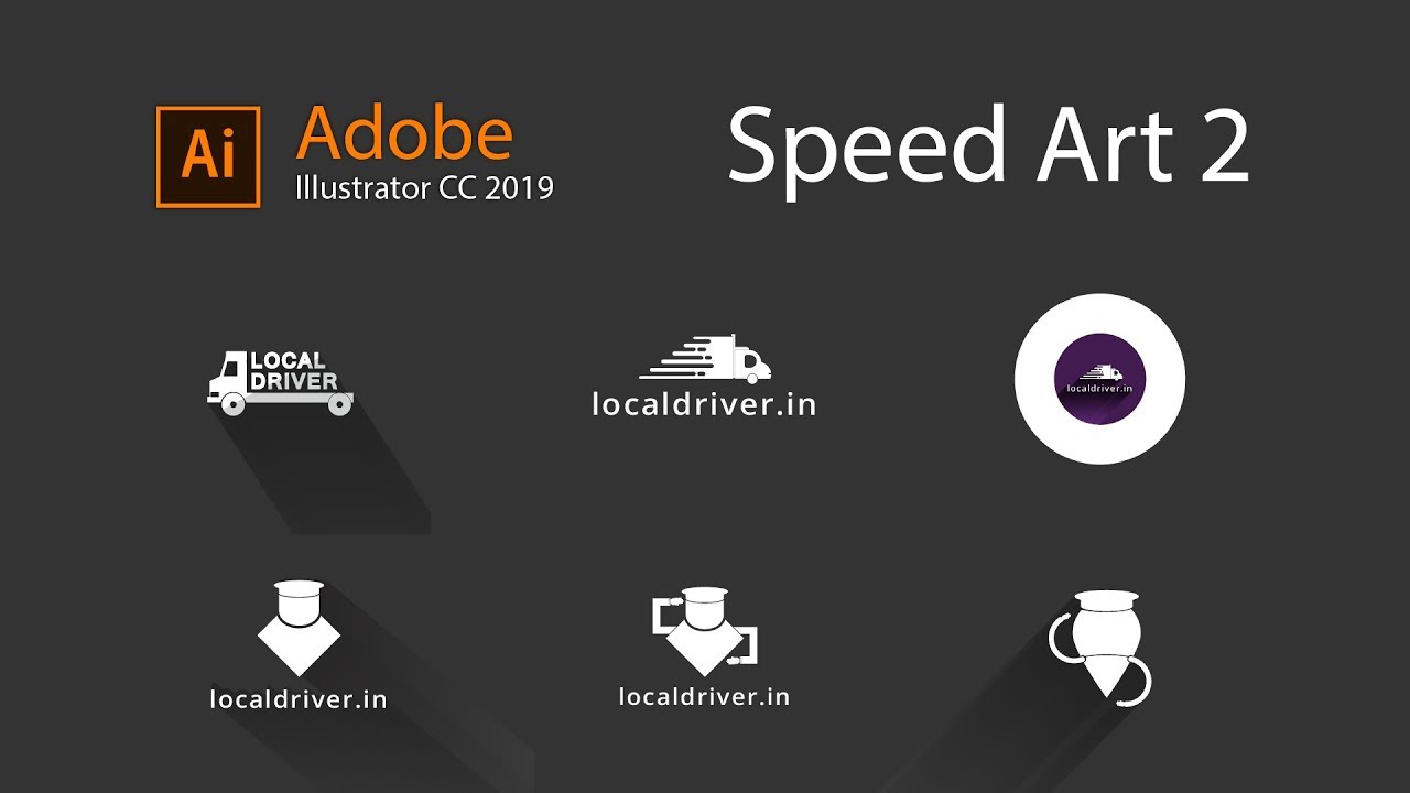 Adobe Illustrator cc 2019 | Logo Speed Art 2 - YouTube