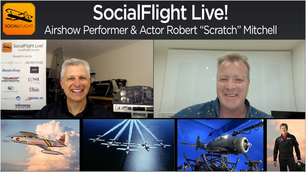 SocialFlight Live! - Snowbirds Airshow Pilot, Actor & Director: Robert "Scratch" Mitchell - YouTube