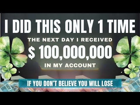 I ONLY HAD TO DO THIS ONCE - THE NEXT DAY I HAD A WONDERFUL FINANCIAL ...