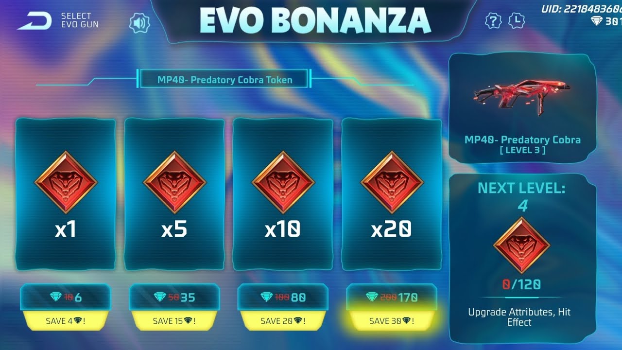 EVO BONANZA Event Free Fire Max // Evo Gun Tips and Tricks 😯🤫 - YouTube