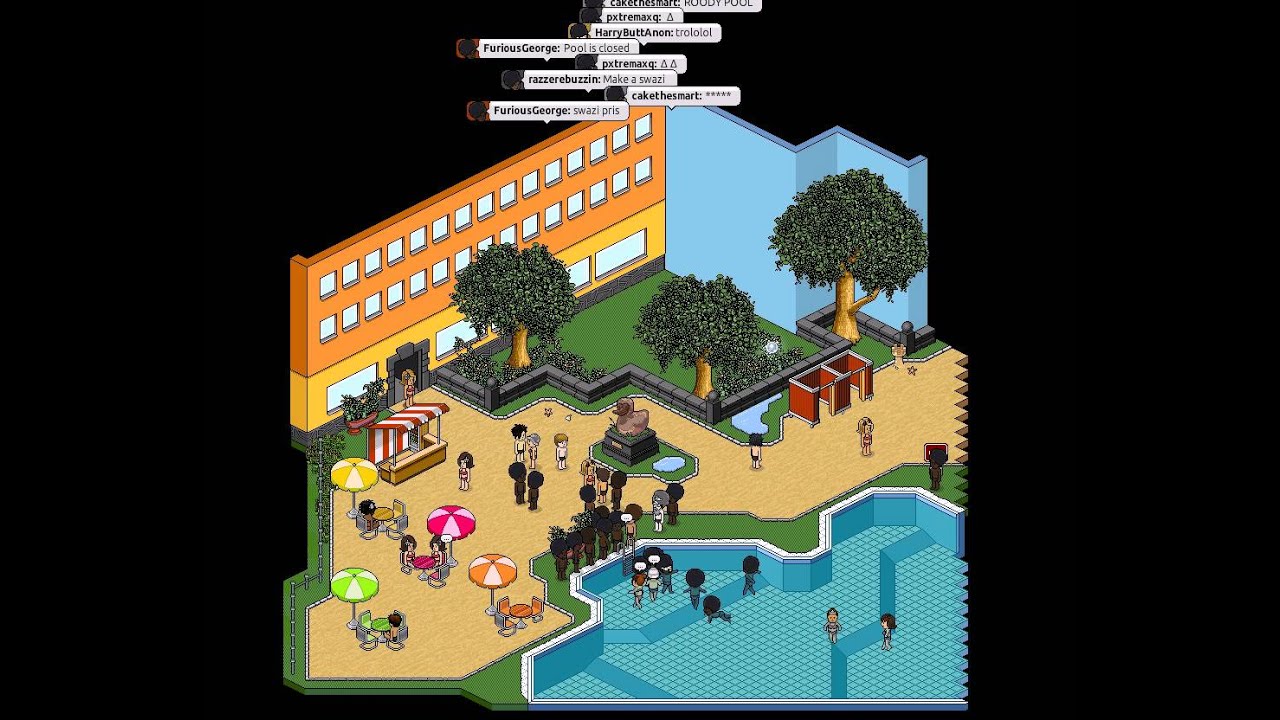 Habbo Raid 2011 - OP HARRY BUTT, LETS START SUMMER BY THE POOL - YouTube