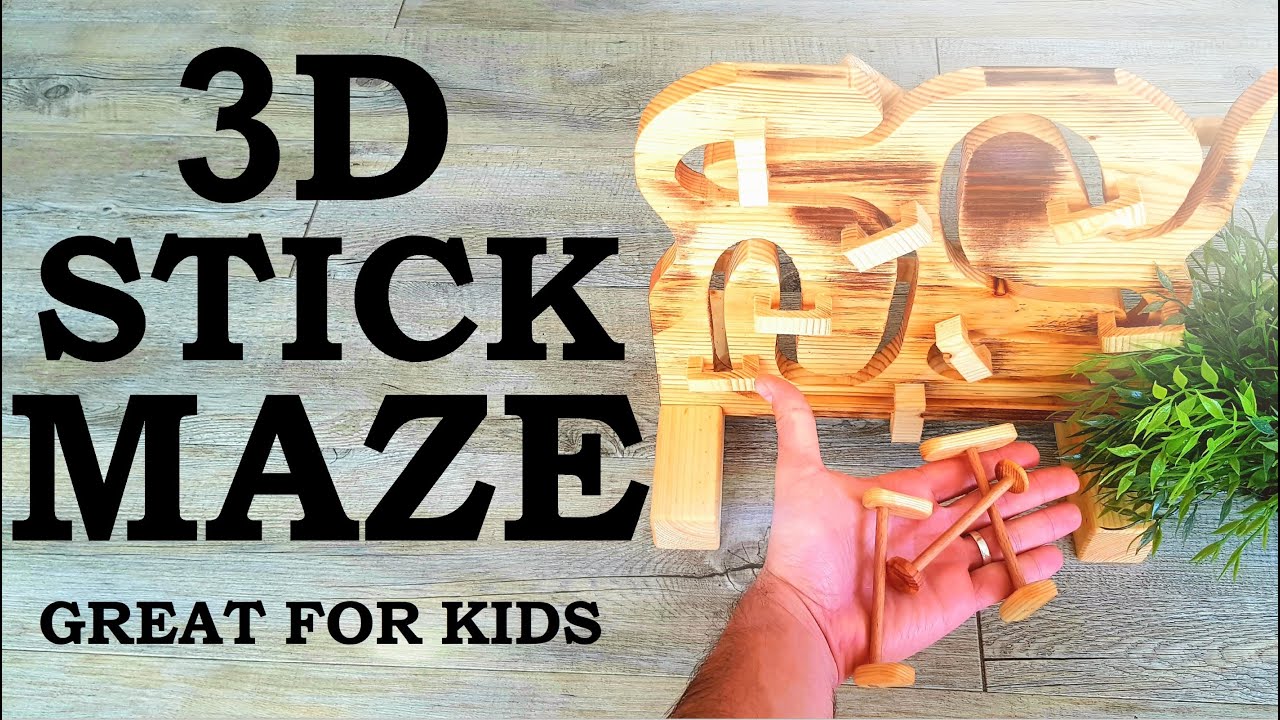 3D STICK MAZE - YouTube