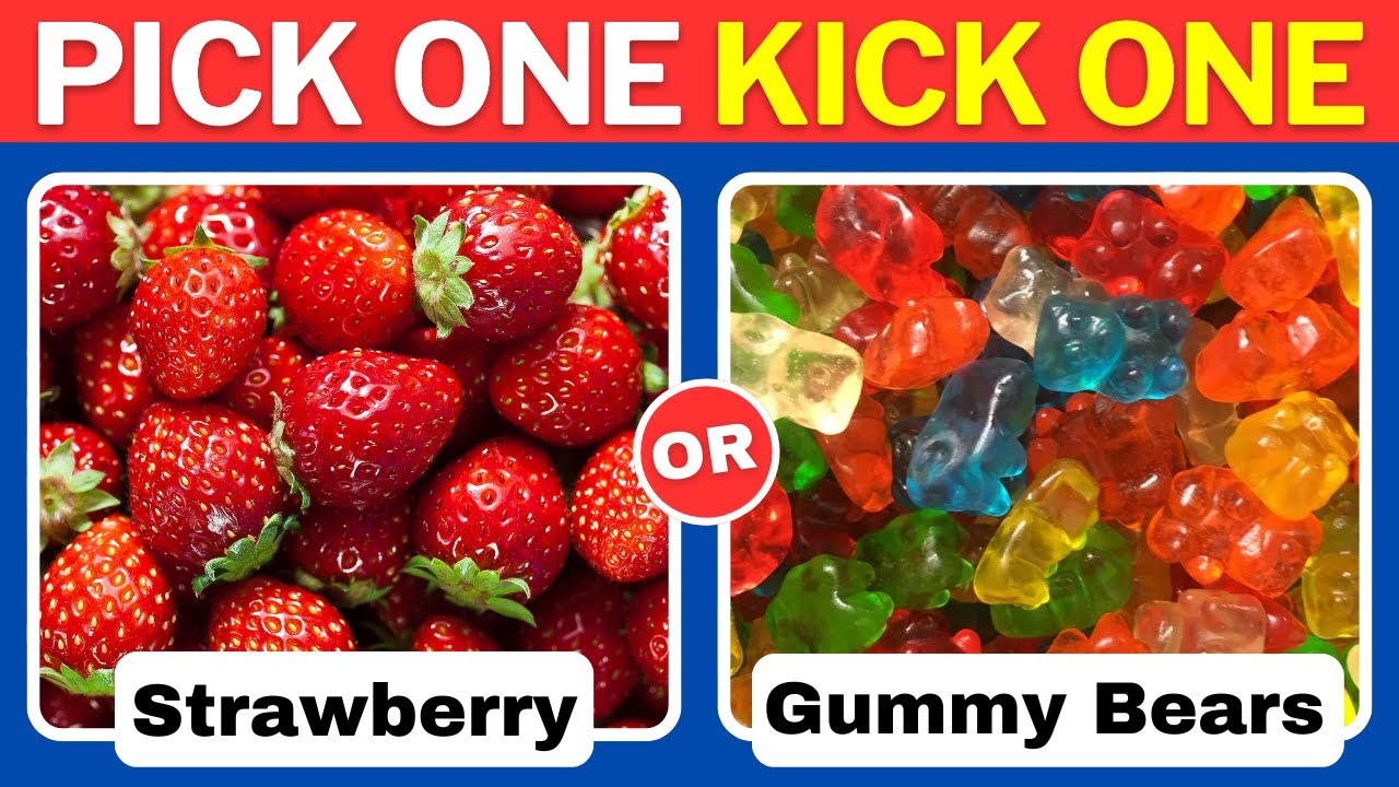 Pick One Kick One - Junk Food vs Healthy Food Challenge! #challenge # ...