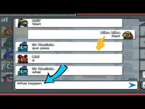 كيف تكتب بشات لعبة امونج اس /how to write a game Among Us chat - YouTube
