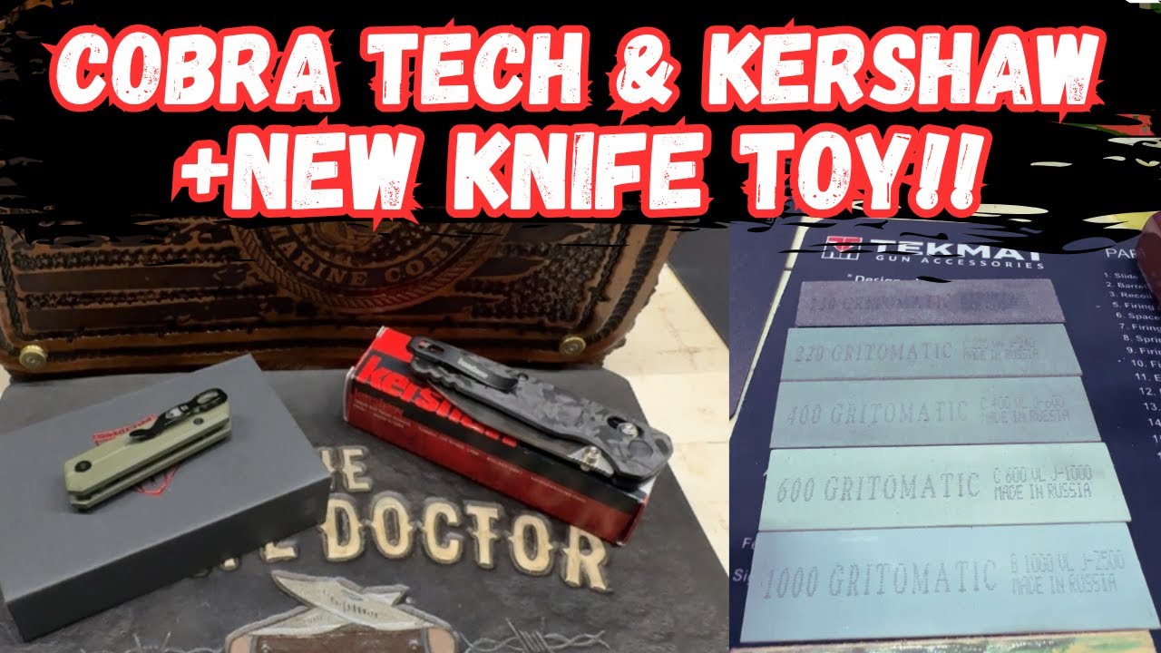 Cobra Tech & Kershaw Knives + Revealing a NEW Knife Sharpening System ...