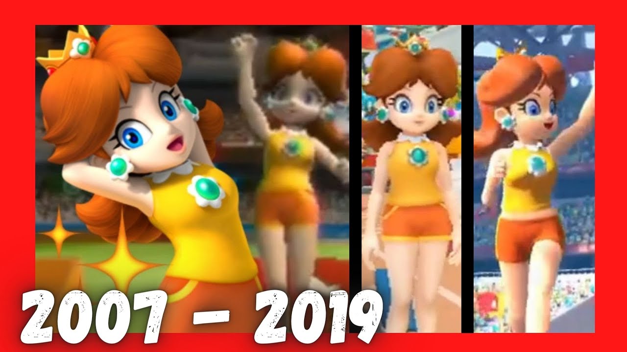 Evolution of Princess Daisy in 100m Sprint (2007-2019) - YouTube