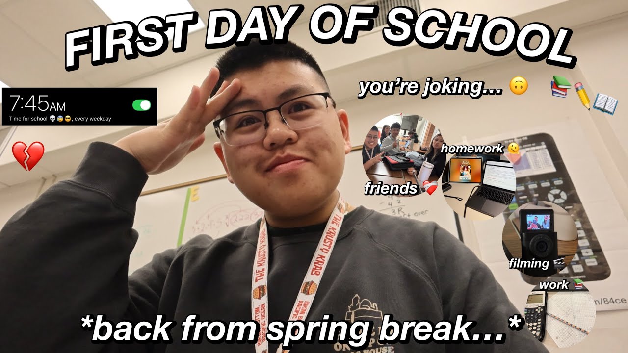 FIRST DAY OF SCHOOL *back from spring break* I sophomore year! - YouTube