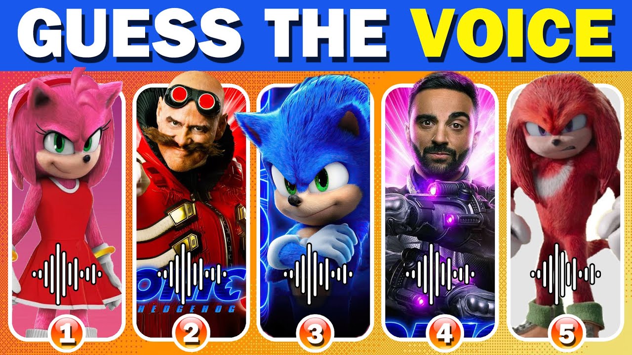 Can You Identify Sonic The Hedgehog 3 Characters by Their Voices 🦄 🍁 🍭 ...