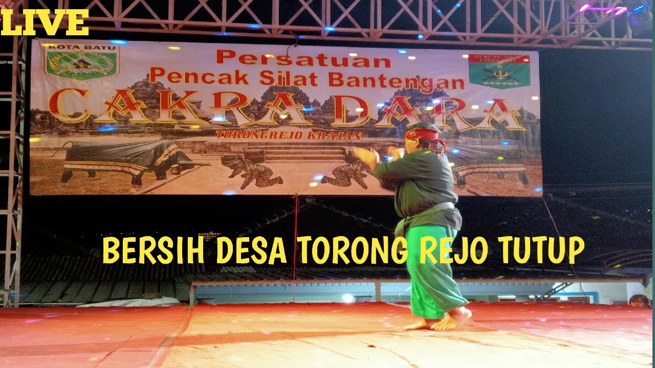 🔴PENCAK SILAT DAN BANTENGAN CAKRA DARA.LIVE DSN TUTUP KOTA BATU - YouTube