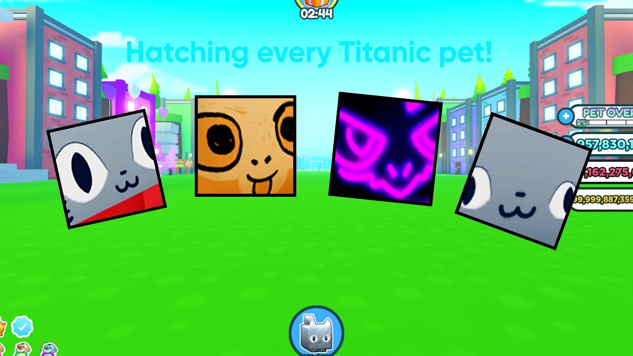 Hatching every Titanic Pet (Pet Simulator X) - YouTube