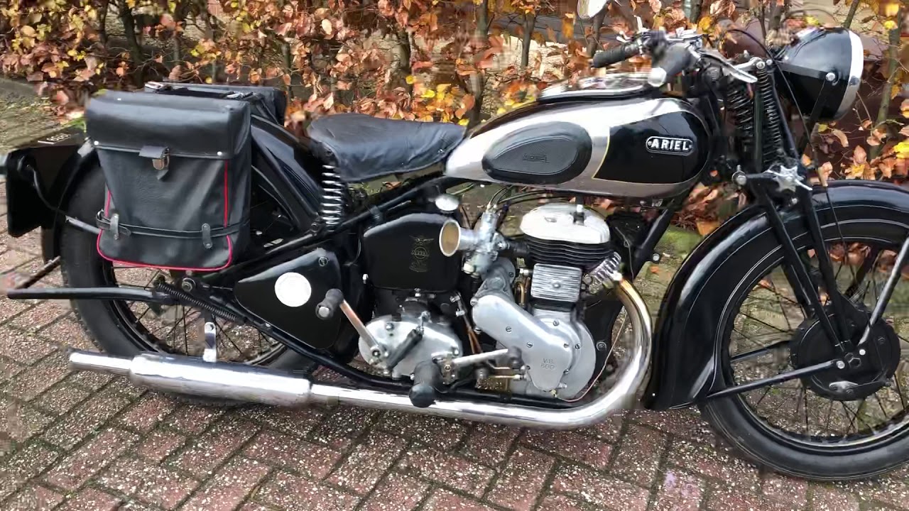 ARIEL VB600 1939 www.classic-motorcycles.nl - YouTube