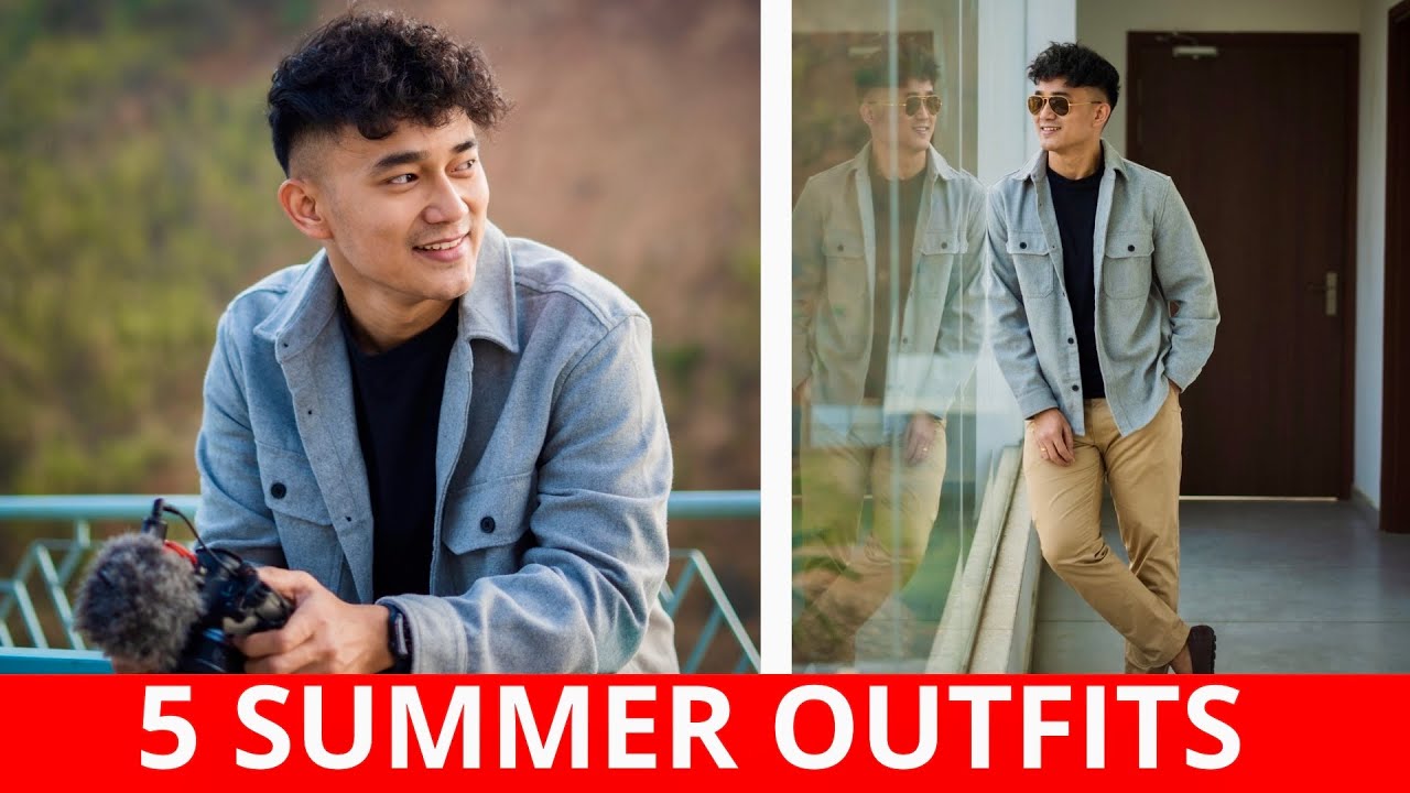 5 Easy Outfits for Men this Summer 😍 | Budget - YouTube