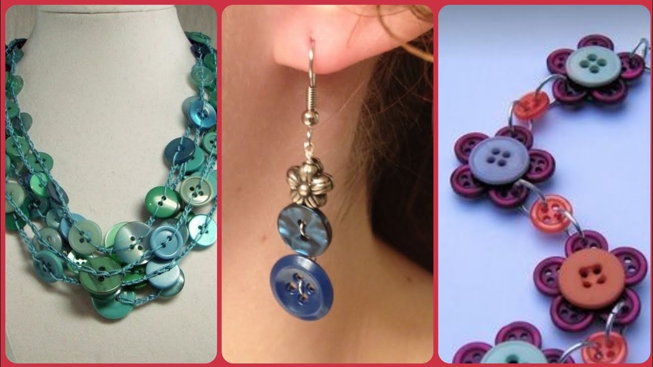 Beautiful button craft ideas - YouTube
