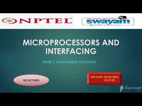 💥100%💥 🔥MICROPROCESSORS AND INTERFACING WEEK 5 ASSIGNMENT SOLUTION🔥 - YouTube