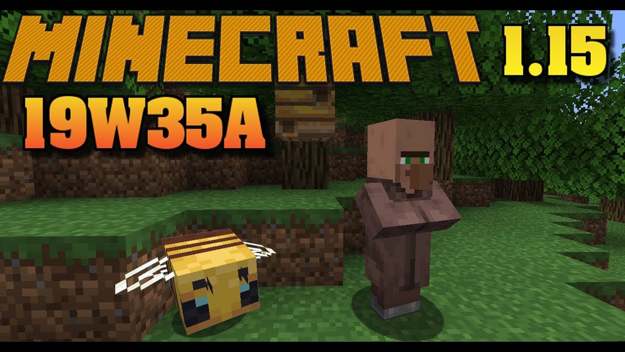 Minecraft 1.15 Snapshot 19w35a- Villagers & Bees Update! - YouTube