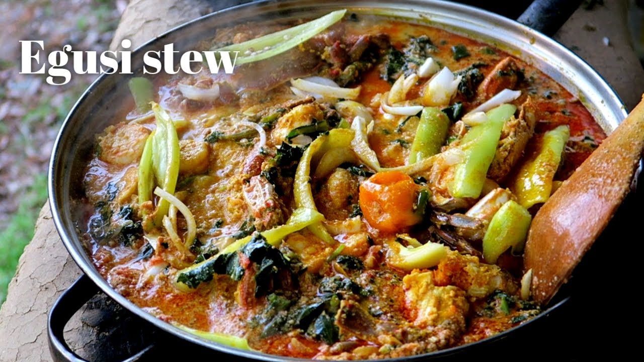 How to make authentic Egusi stew | seafood Egusi stew recipe - YouTube