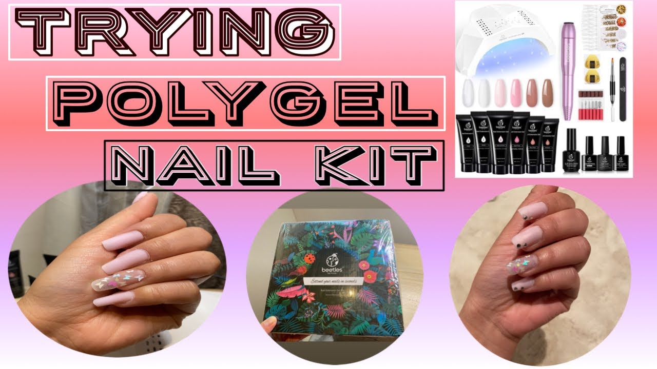 DIY testing of BEETLES POLYGEL NAIL KIT from Amazon - YouTube