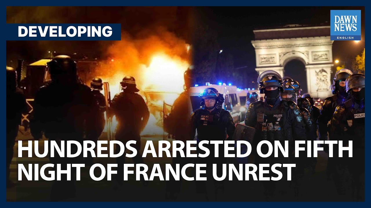 Hundreds Arrested On Fifth Night Of France Unrest After Teen Laid To ...