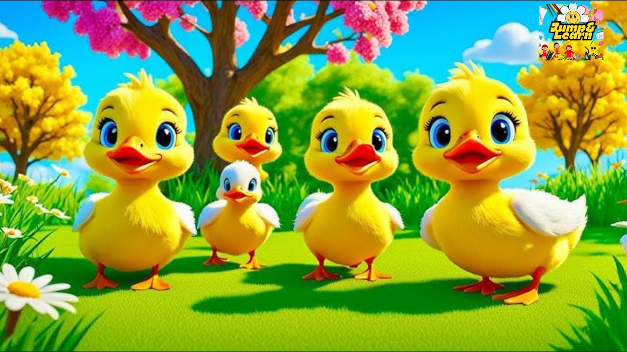 Five Little Duck Rhymes| NURSERY RHYMES| little duck poem - YouTube