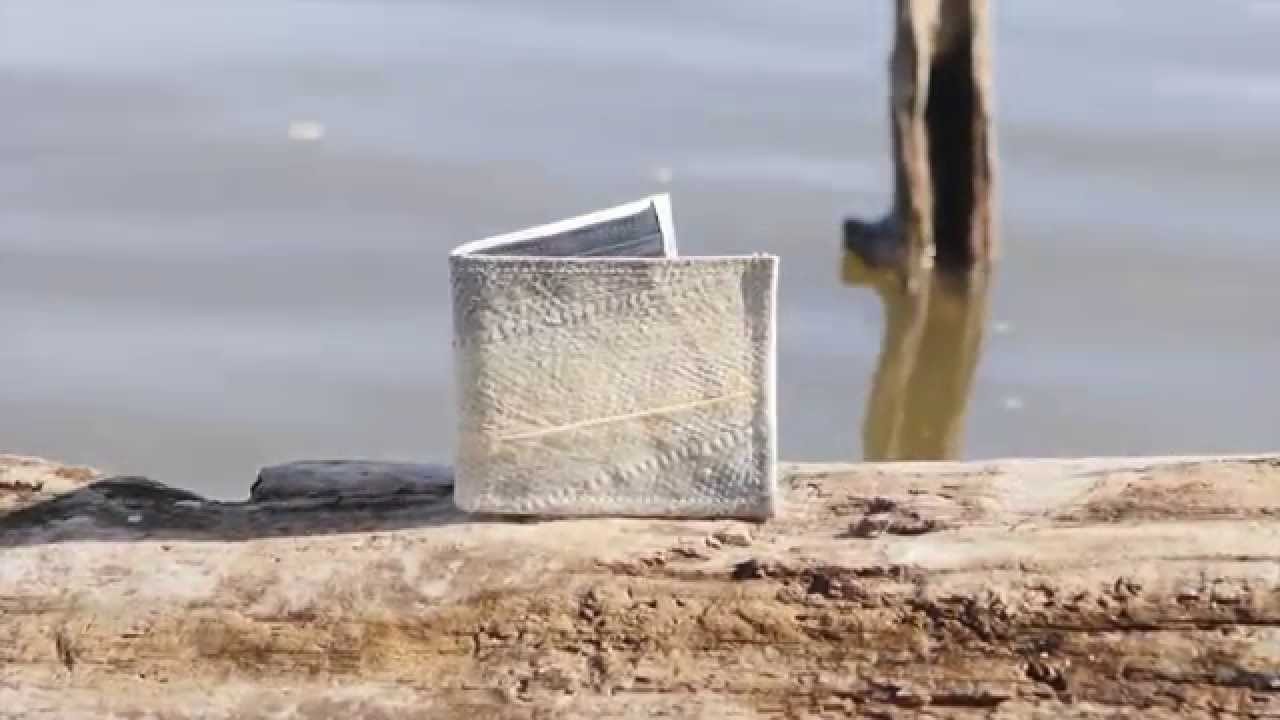 Wild Alaska Salmon Leather Wallet - Tidal Vision - YouTube