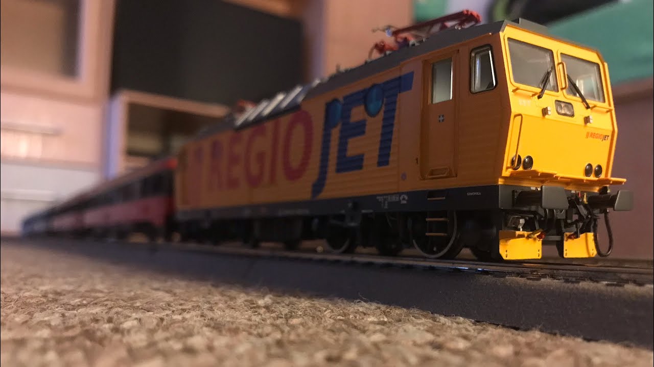 MODEL LOKOMOTIVY 162 117-6 REGIOJET [MODELOVÁ ŽELEZNICE H0] - YouTube