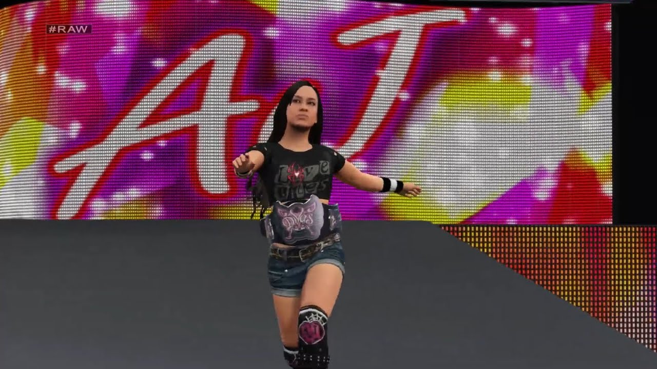 WWE 2K15 PS4 : AJ Lee : Champion : Entrée - YouTube